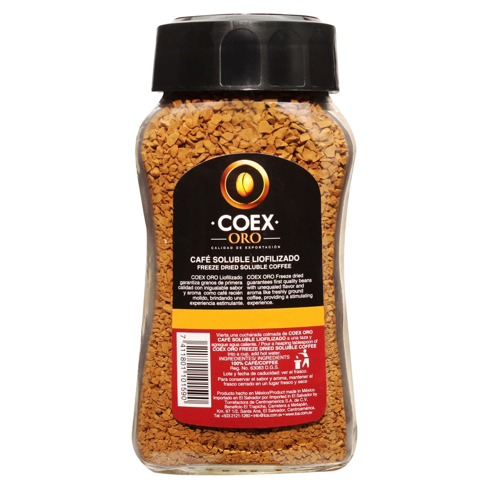 Comprar Cafe Coex Oro Liofilizado Bote 12 - 90 g | Walmart Salvador ...