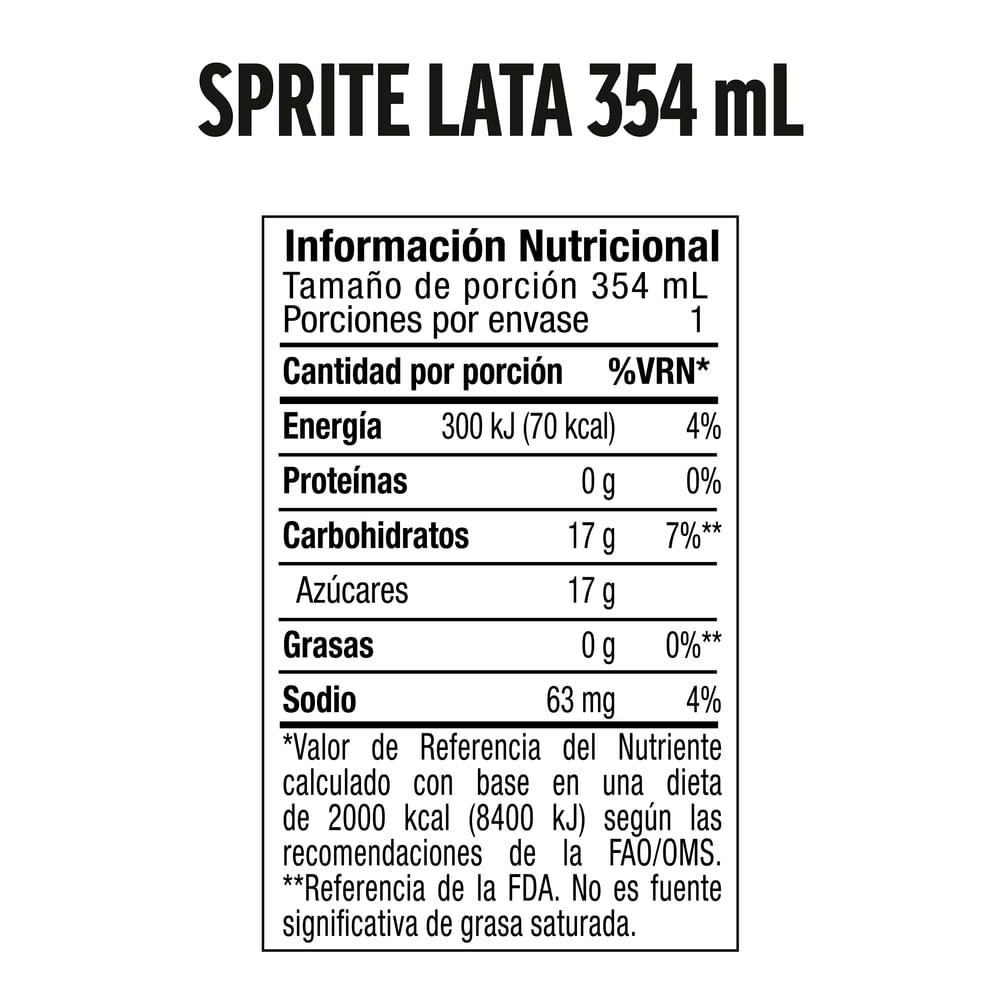 Comprar Bebida gaseosa Sprite refrescante lata - 354 ml | Walmart El Salvador - La Despensa de ...