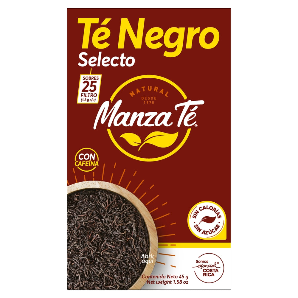 Comprar Té negro Manza Té 25 Uds - 45 g | Walmart El Salvador - Walmart ...