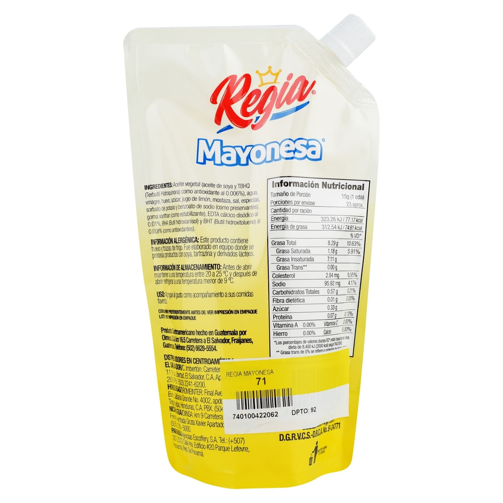 Comprar Mayonesa Regia Doy Pack - 175 g | Walmart San Salvador ...