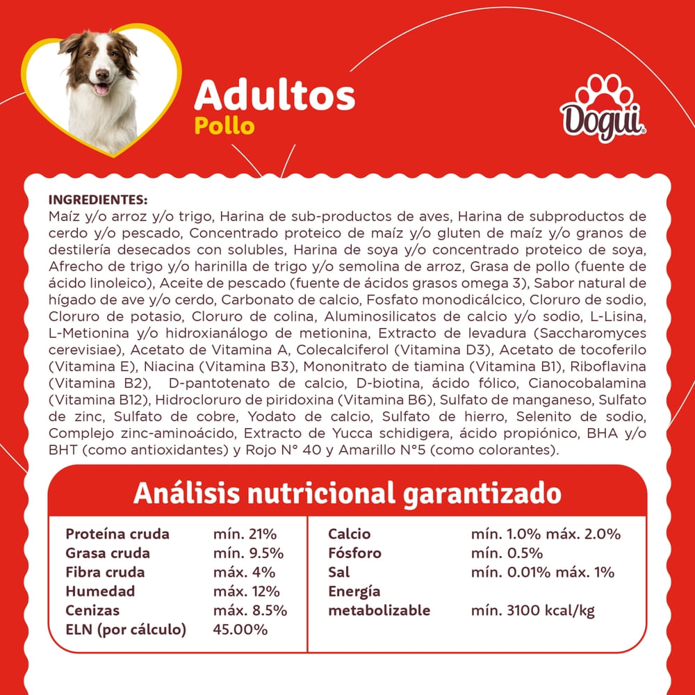 Comprar Alimento Dogui Para Perro Adulto Sabor A Pollo Razas Medianas Y ...