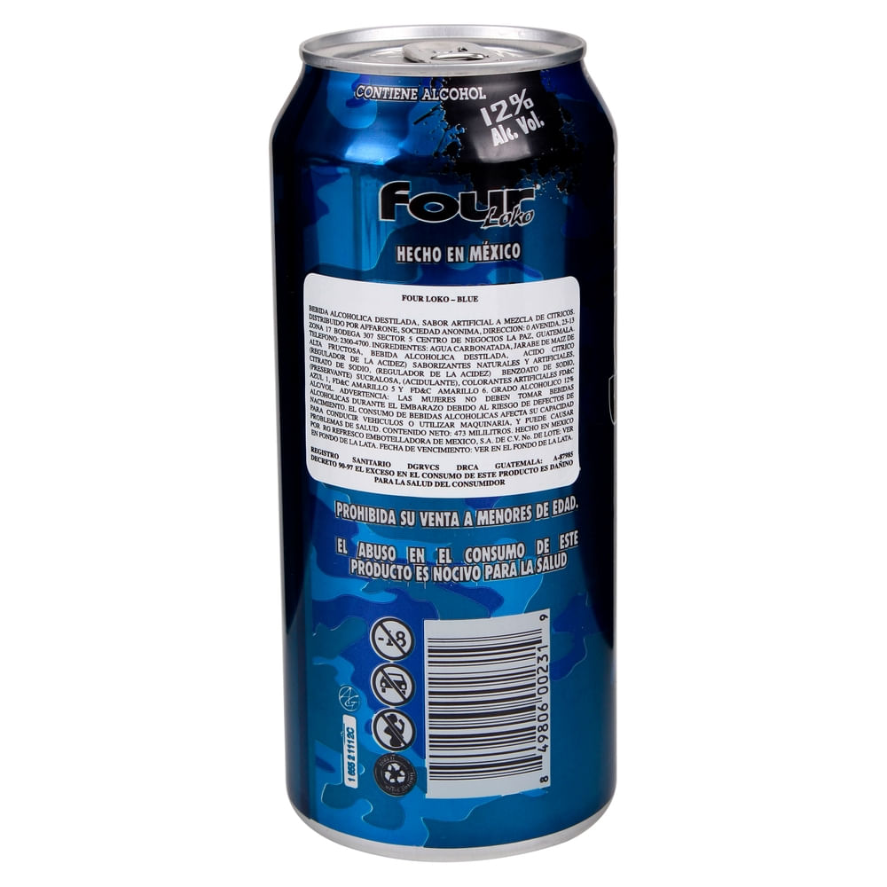 Comprar Four Loko Blue 473 ml | Walmart El Salvador - Walmart | Salvador