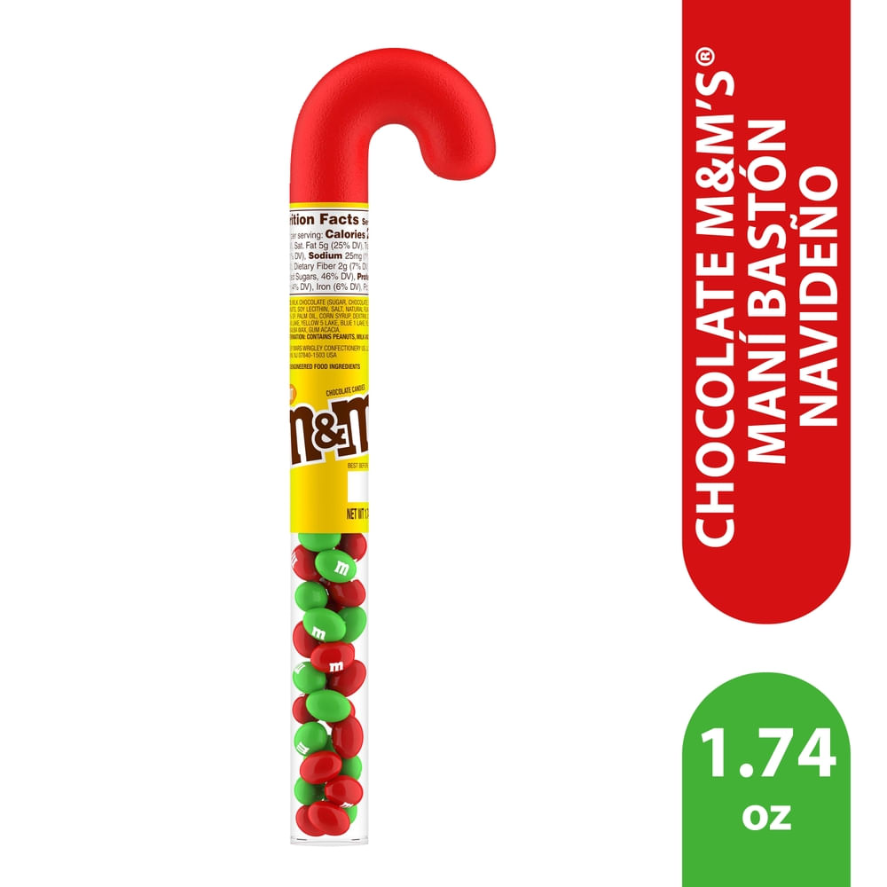 Comprar Chocolate M&M’S® Maní bastón navideño - 1.74 oz | Walmart El ...