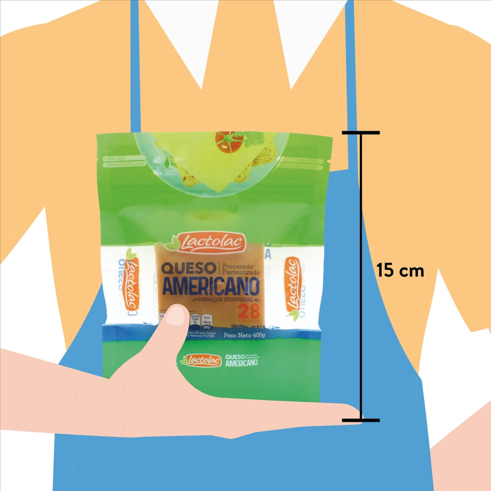 Comprar Queso Americano Lactosa Procesado Amarillo En Paquete - 400 g ...