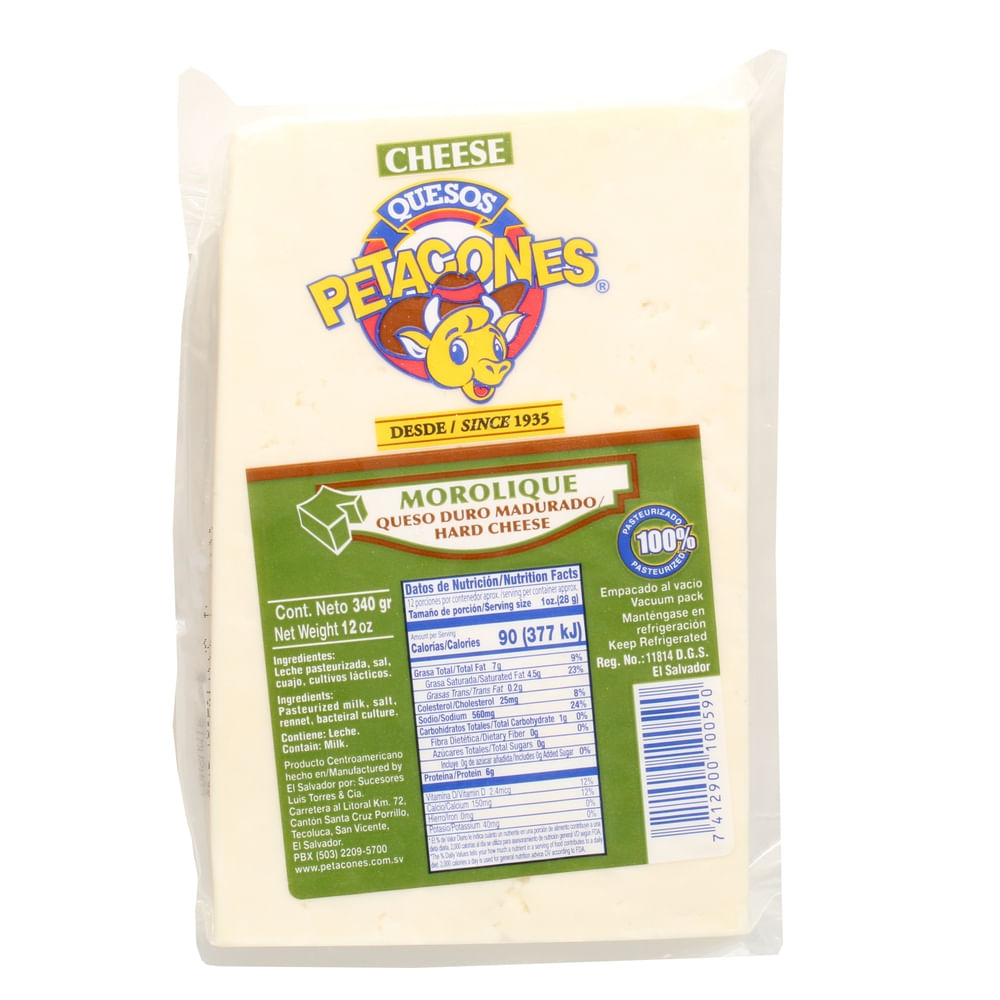 Comprar Queso Petacones Duro Madurado Morolique - 340 g | Walmart El ...