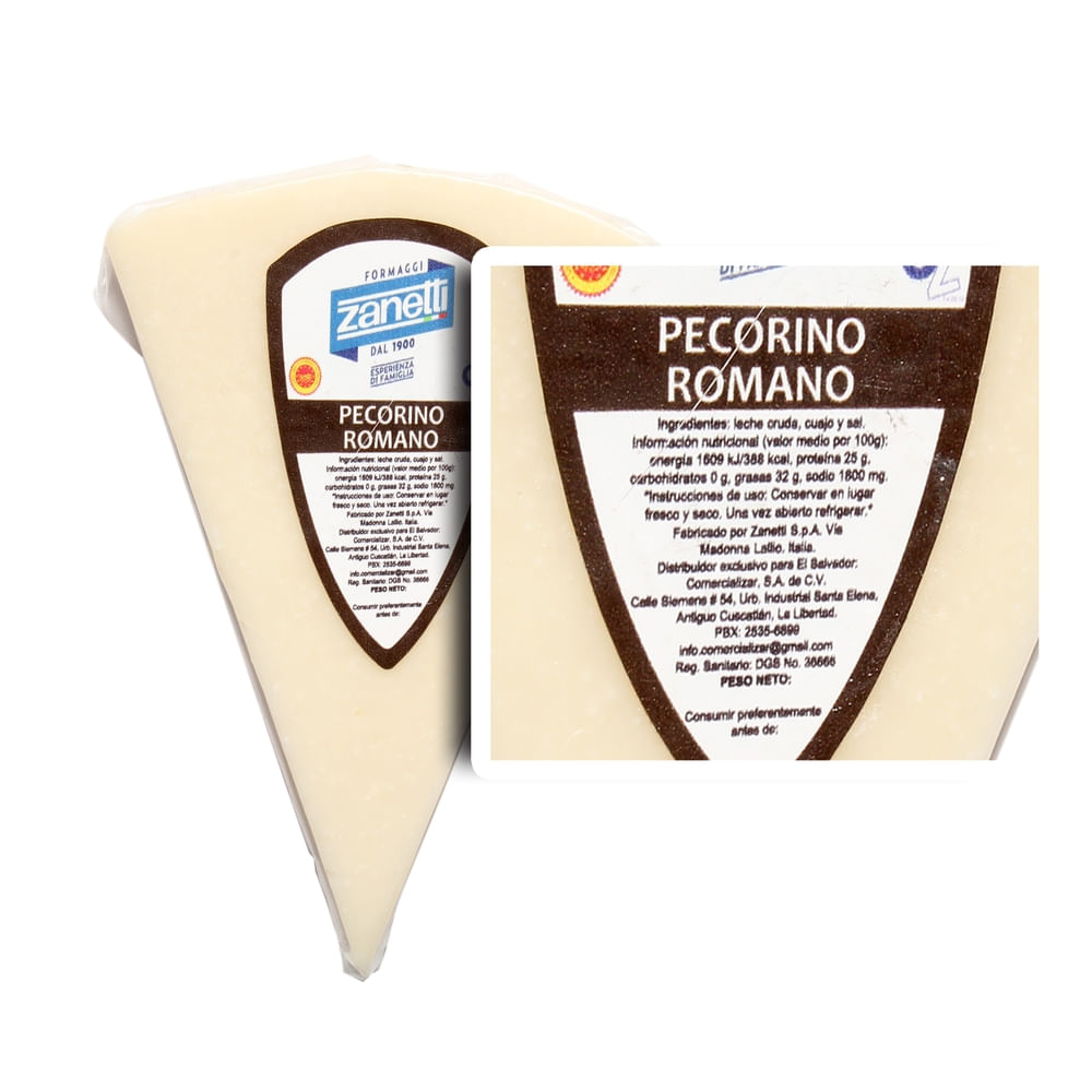 Comprar Queso Zanetti Pecorino Romano - 150 g | Walmart El Salvador ...