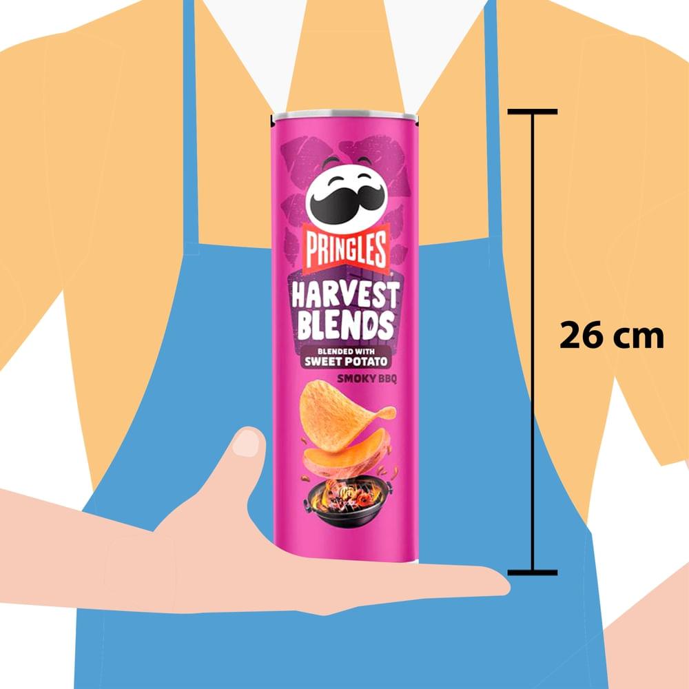Comprar Papas Pringles Harvest Blends Bbq - 158 g | Walmart San Salvador