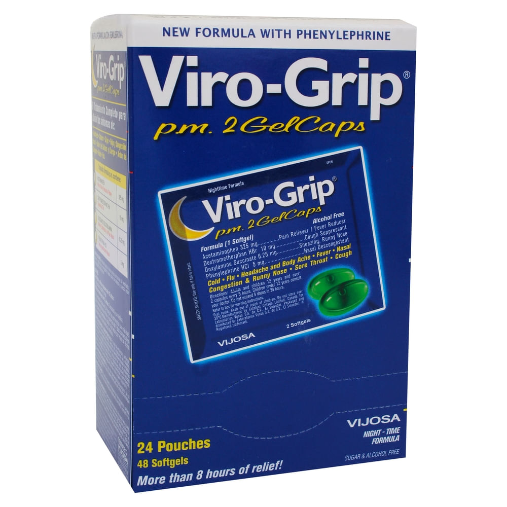 Comprar Viro-grip cápsula gel PM caja 24 sobres - Precio indicado por ...