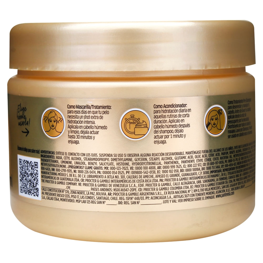 Comprar Mascarilla Intensiva Pantene Con Oleo De Coco - 300 g | Walmart ...