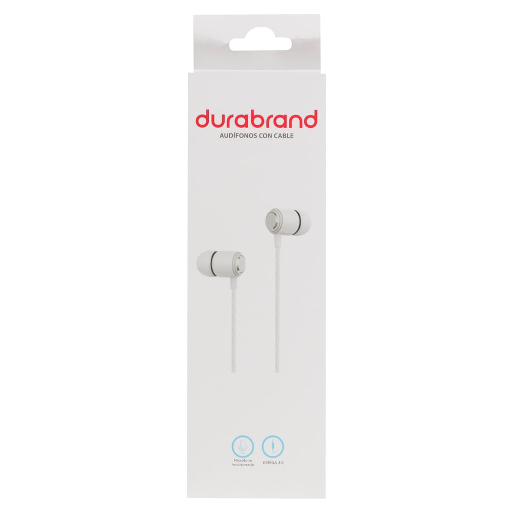 Auricular Durabrand Con Cable Blanco - Maxi Despensa | Salvador