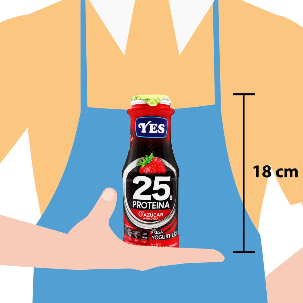 Comprar Yogurt Yes líquido alto en proteína fresa - 215 g | Walmart El ...