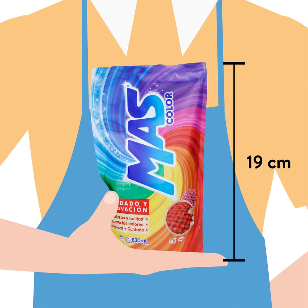 Comprar Detergente Líquido MAS Color - 830 ml | Walmart Salvador ...