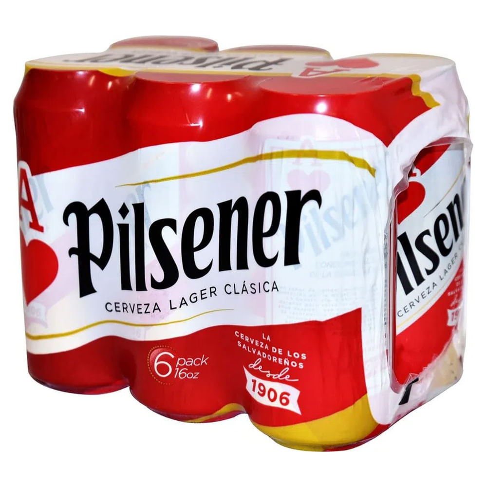 Comprar Cerveza Pilsener Six Pack Lata 474 ml | Walmart El Salvador ...