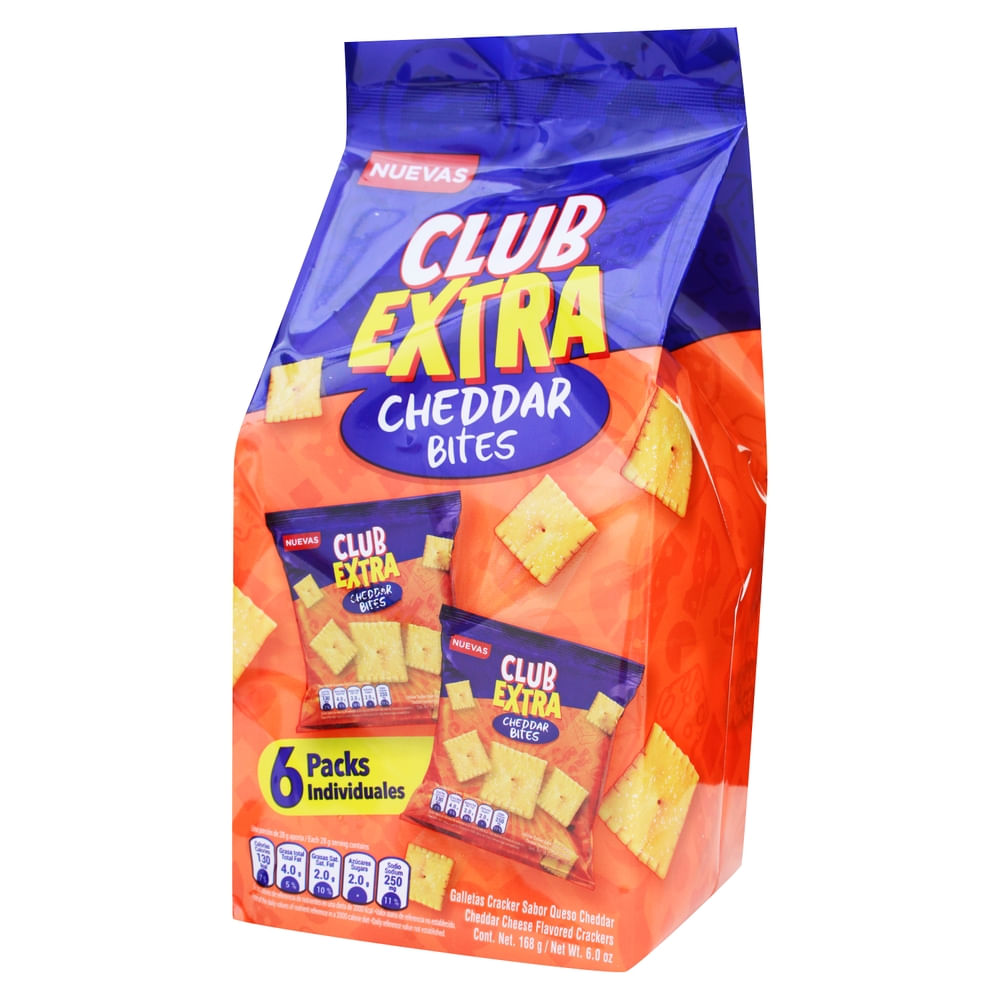 Comprar Galleta Club Extra Cheddar Bites 168 g | Walmart El Salvador ...