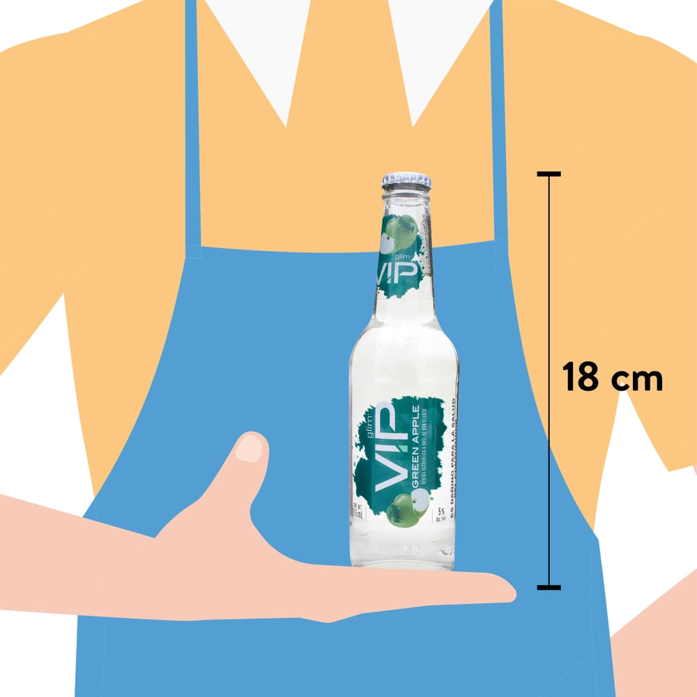 Comprar Botran Vip Green Apple Vidrio 355 ml | Walmart El Salvador
