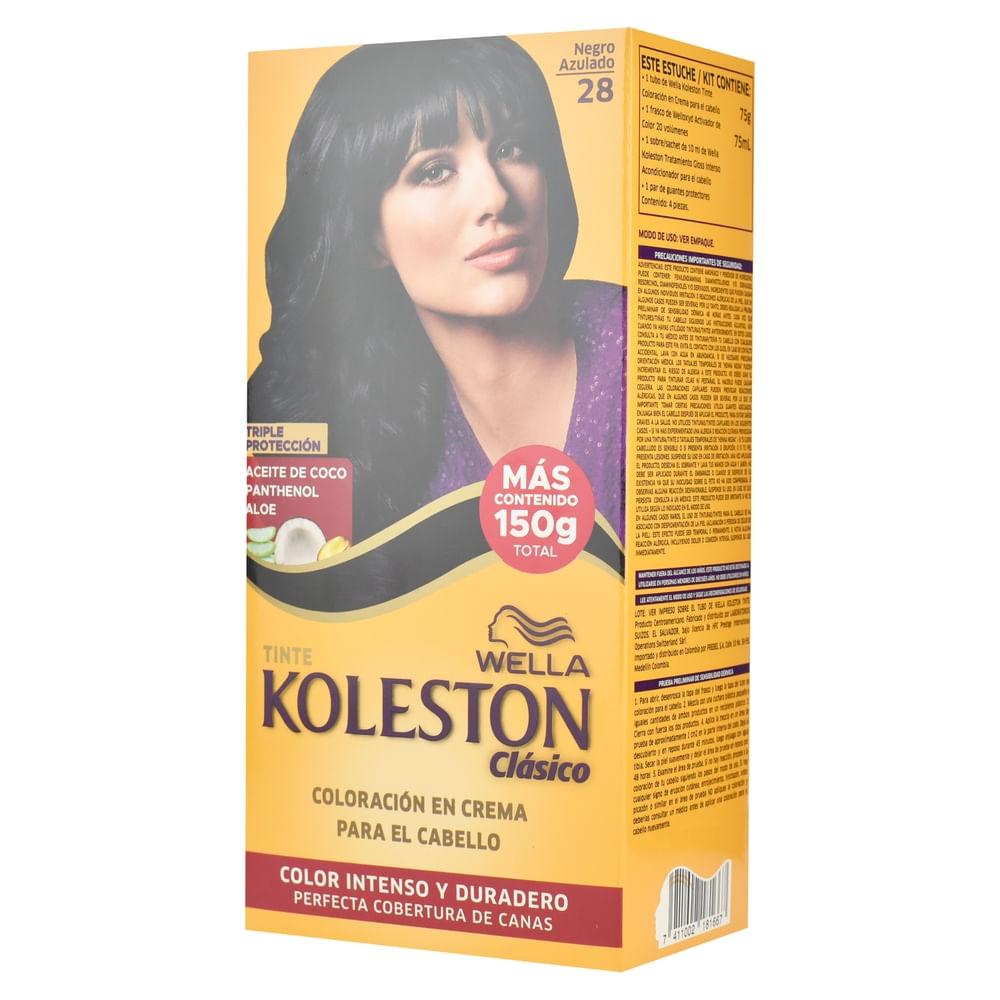 Comprar Tinte Koleston Clásico 28 Negro Azulado - 75 g | Walmart El ...