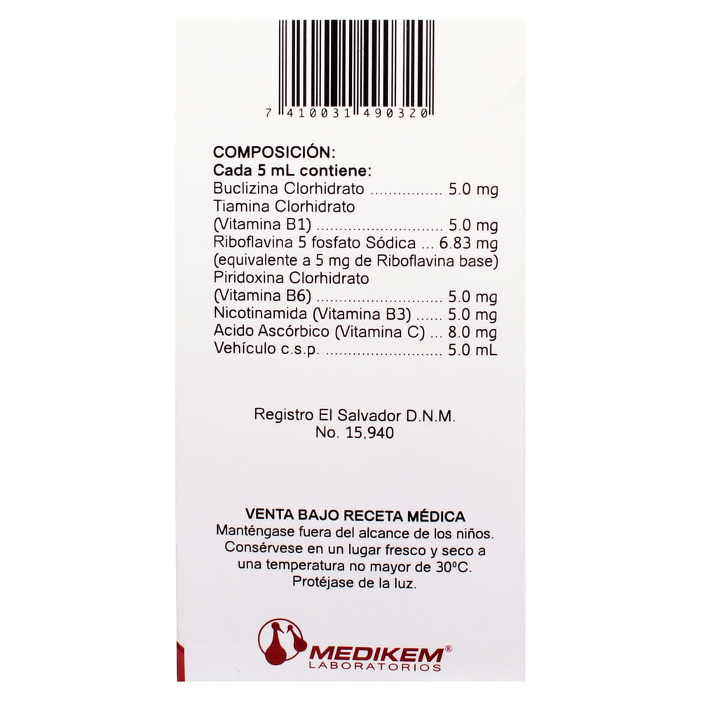 Comprar Buclifeno Vita 120 ml Jarabe | Walmart El Salvador - La ...