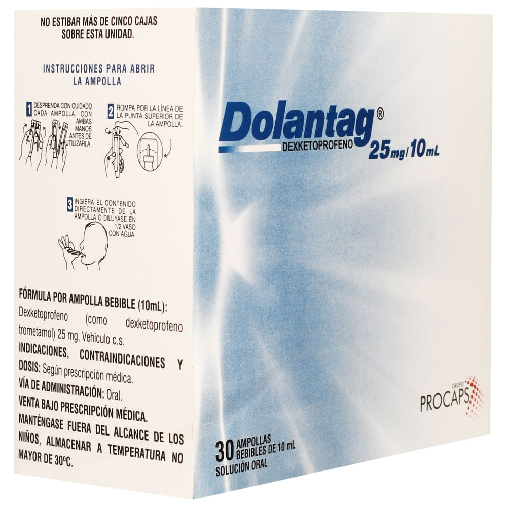 Comprar Dolantag 25mg 10ml caja 30 ampollas bebibles - Precio indicado ...