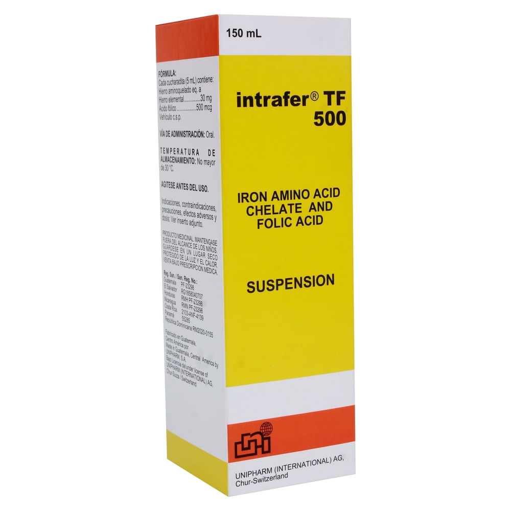 Comprar Intrafer Tf-500 Susp 150 ml | Walmart El Salvador - Walmart ...
