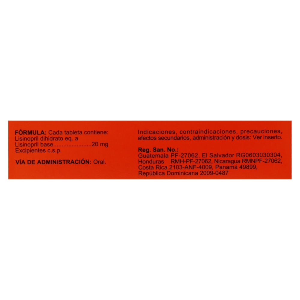 Comprar Cipril Unipharm 20 mg caja 30 tabletas - Precio indicado por ...