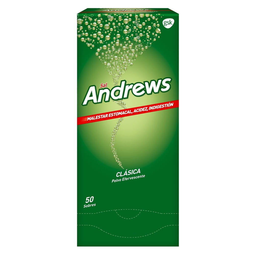 Comprar Sal Adrews GSK sabor original caja 50 sobres - Precio indicado ...