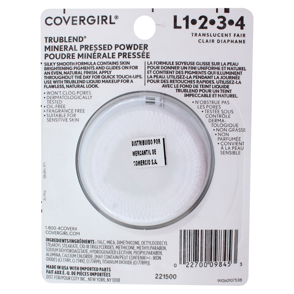Comprar Trublend Cg Powder Transluscent Fair 11 g | Walmart El Salvador ...