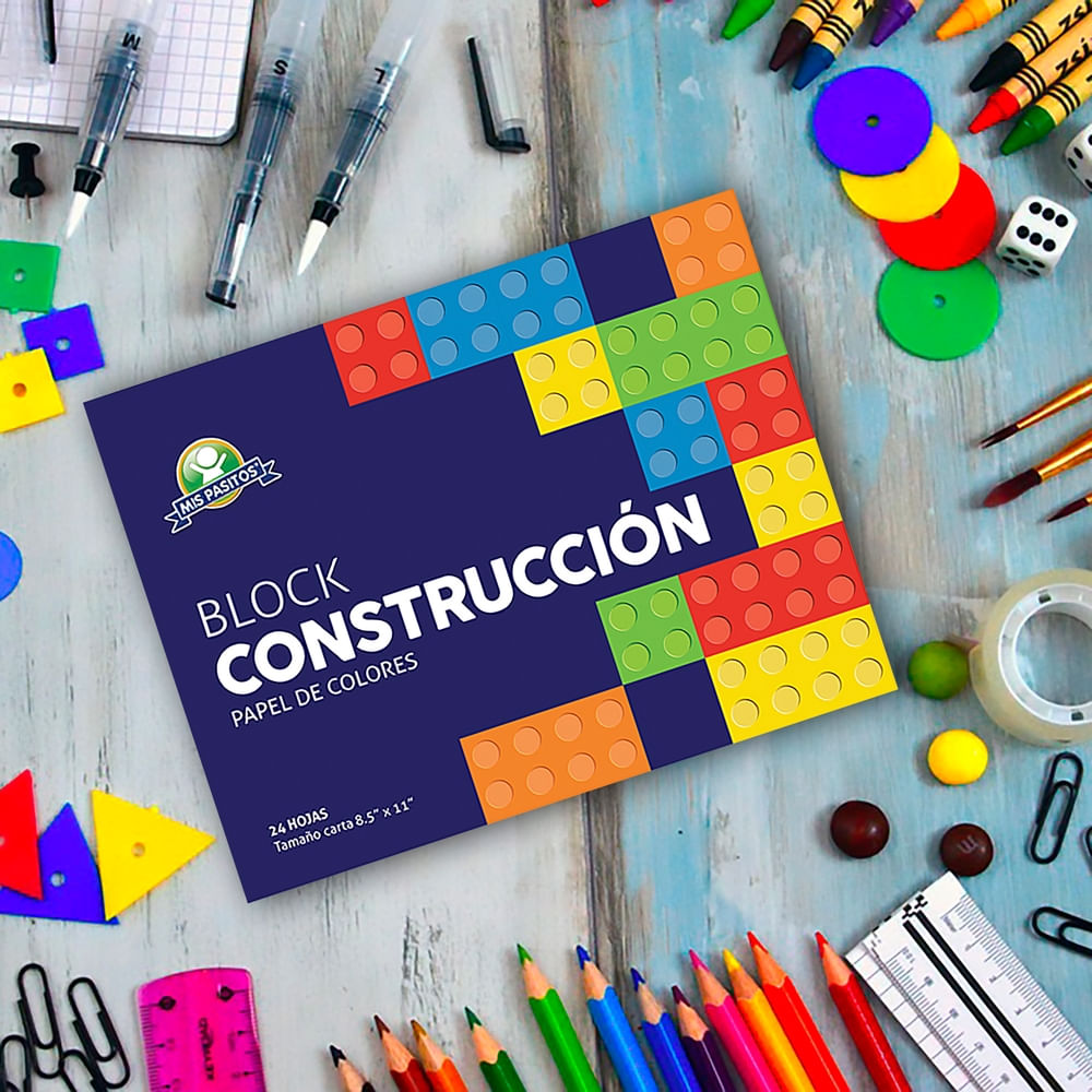 Comprar Block De Construccion Mis Pasitos Tamano Carta De Colores- 24 ...