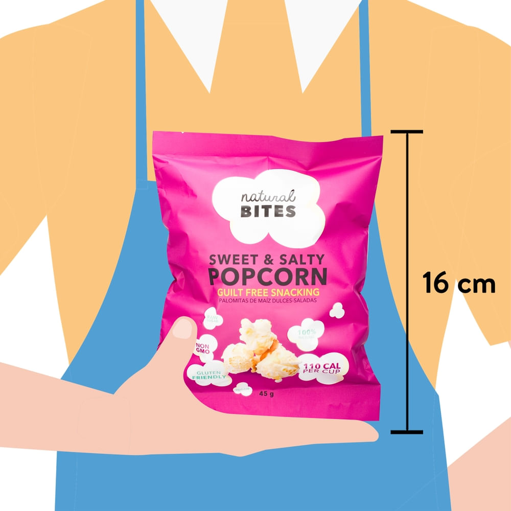 Sv Natural Bite Popcorn Dulce 45 Gr