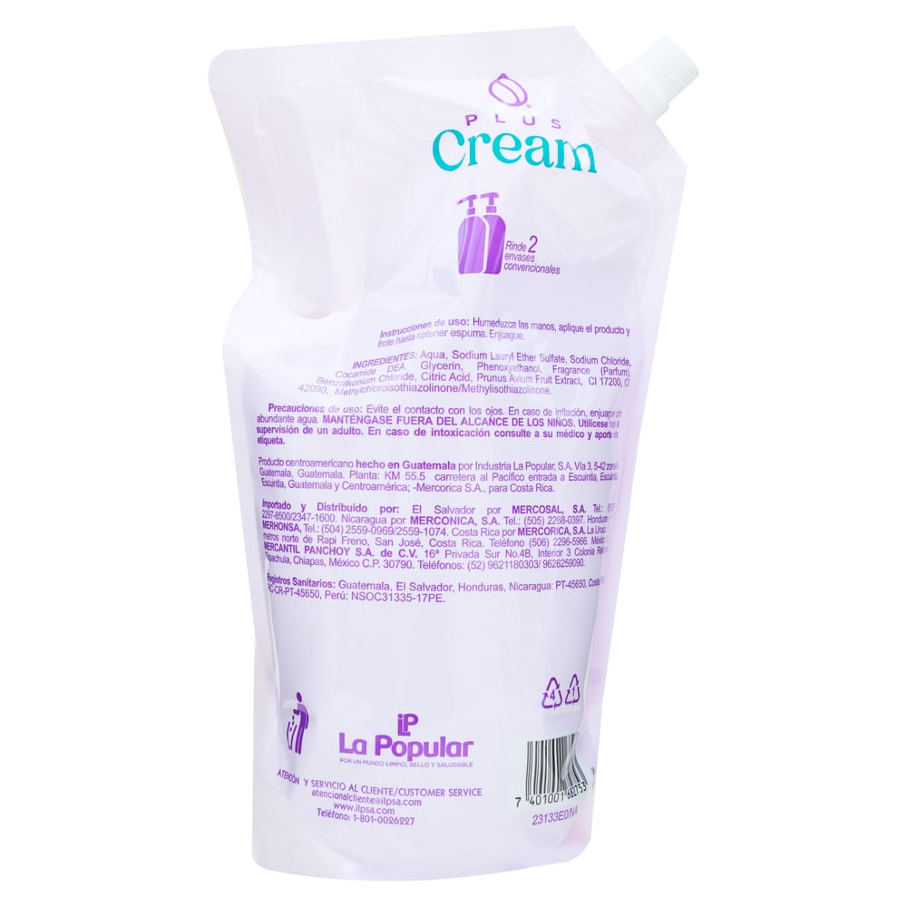 Comprar Jabón Líquido Plus Cream Cherry - 1000 ml | Walmart El Salvador ...