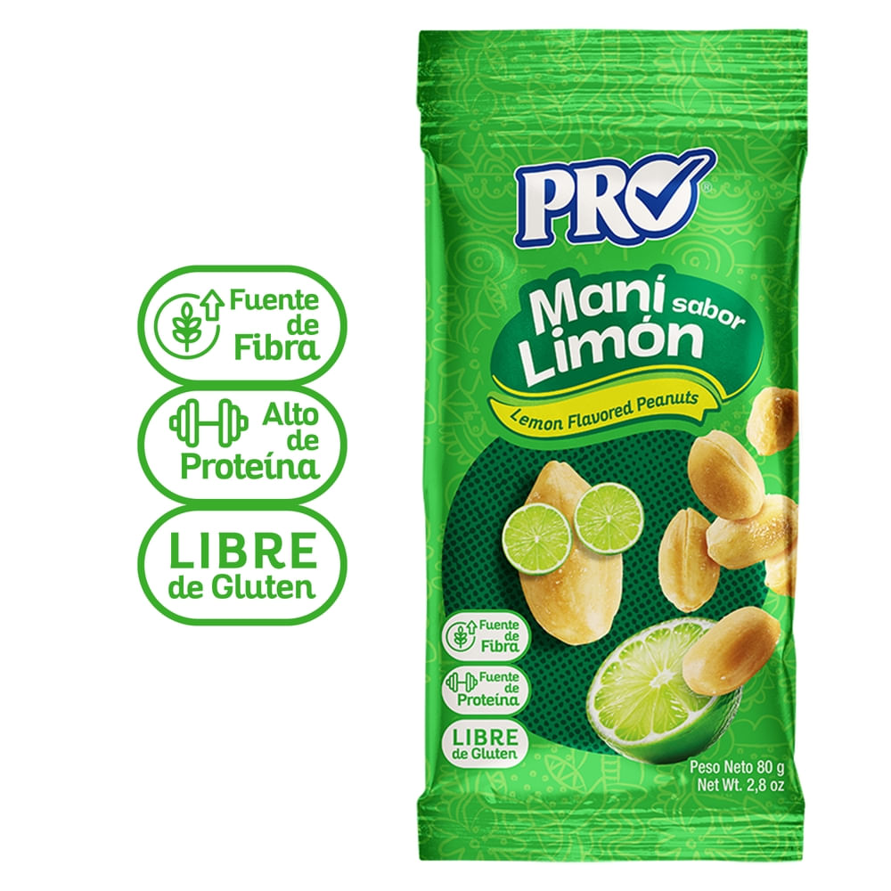 Comprar Maní Pro limón y sal -80 g | Walmart El Salvador - Maxi ...