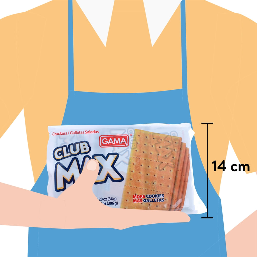 Comprar Galleta Gama Salada Club Max 9 Uds - 306 g | Walmart El ...