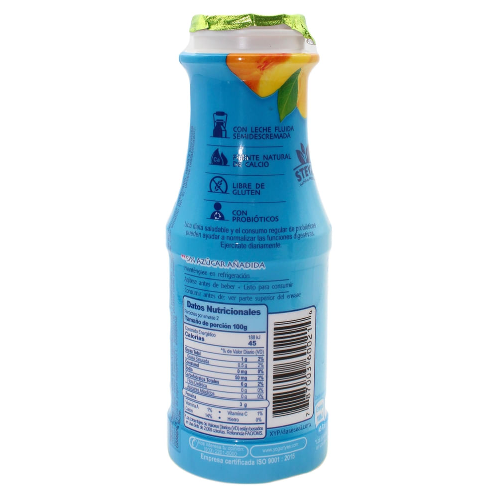 Comprar Yogurt Yes, con Melocotón Light Líquido - 206 g | Walmart El ...