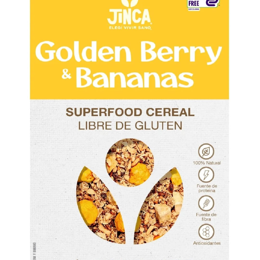 Comprar Cereal Jinca Golden Berry Bananas Gluten Free - 300 g | Walmart ...