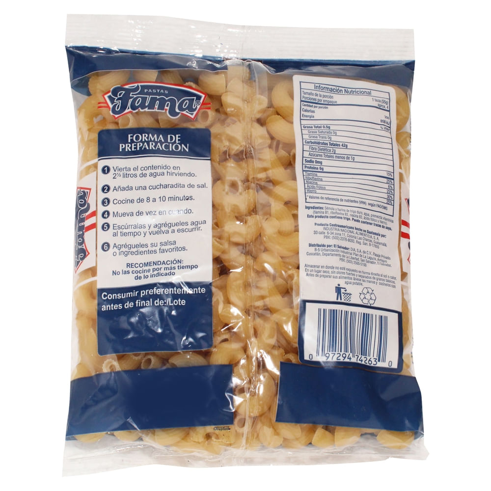Comprar Pasta Fama coditos - 200 g | Walmart San Salvador - Maxi ...