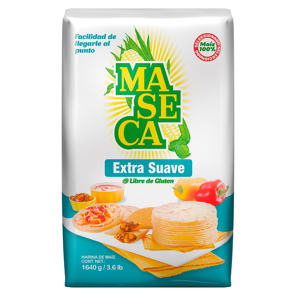 Comprar Harina de maíz Maseca extra suave y libre de gluten - 1640 g ...