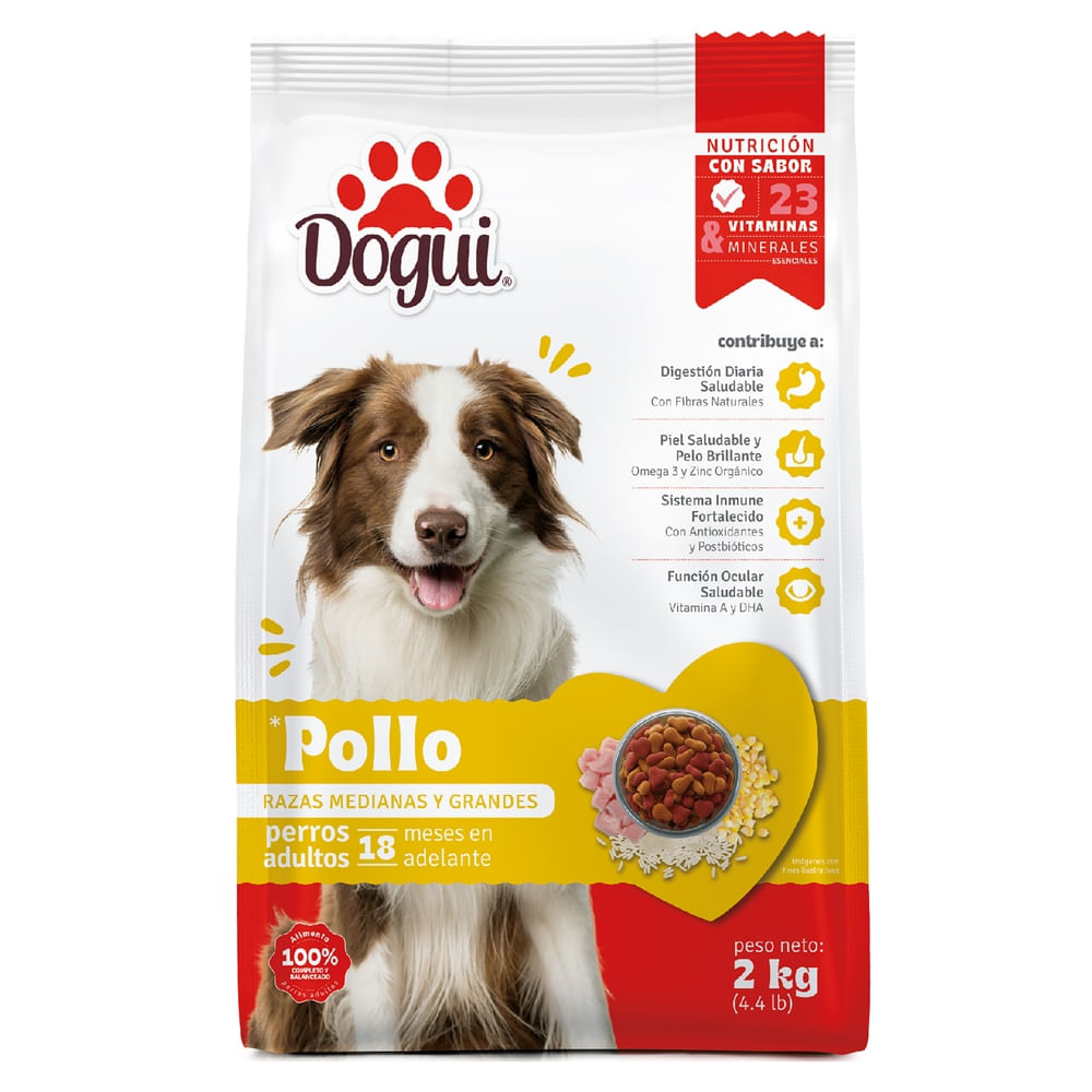 Comprar Comida Dogui Perro Adulto Sabor Pollo, Razas Medianas Y Grandes ...