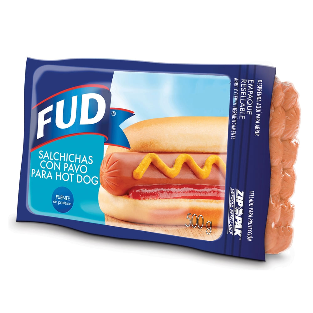 Comprar Salchicha Fud Con Pavo Hot Dog - 500 g | Walmart El Salvador ...