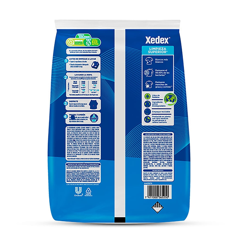 Detergente en polvo Xedex Poder Extremo Multiacción - 1.5 kg - Walmart ...