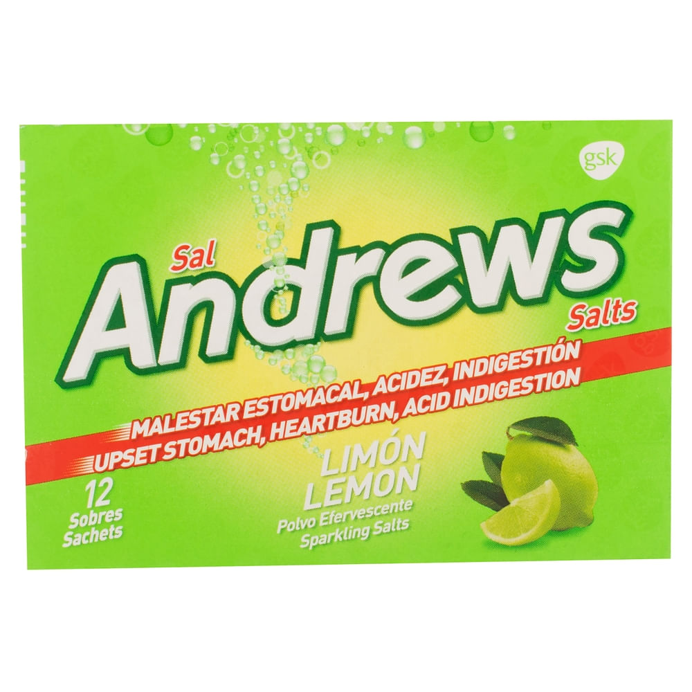 Comprar Sal Andrews sabor limón caja 12 sobres - Precio indicado por caja | Walmart El Salvador