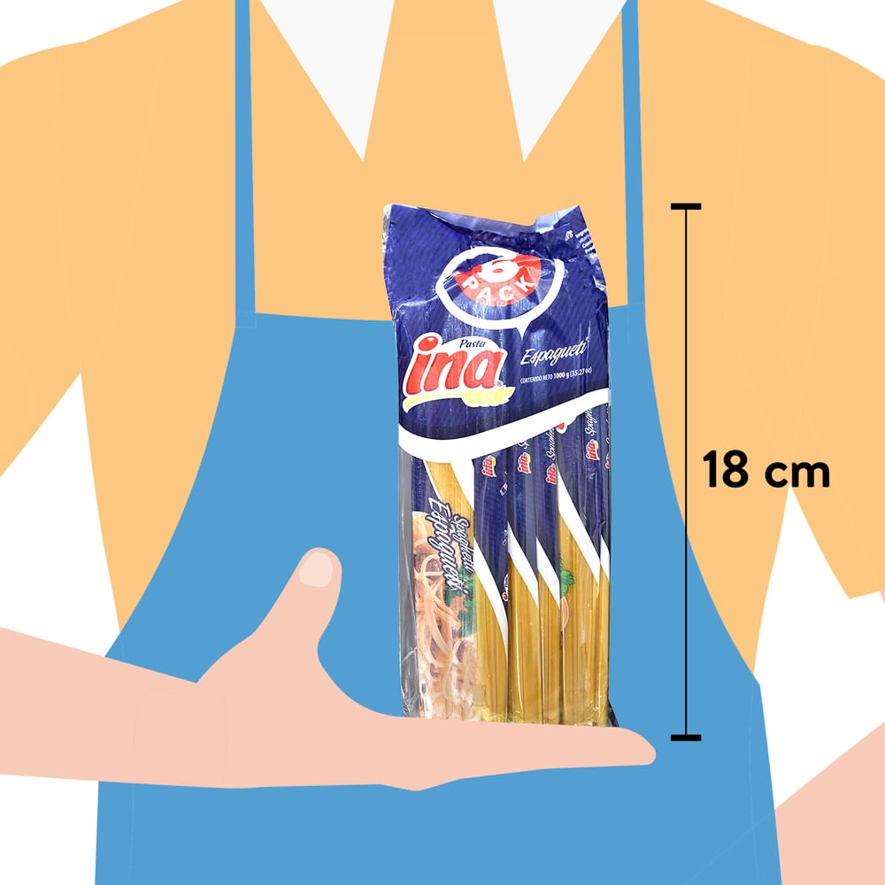 Comprar Pasta larga Ina Espaguetti - 5 pack 1000 g | Walmart El ...