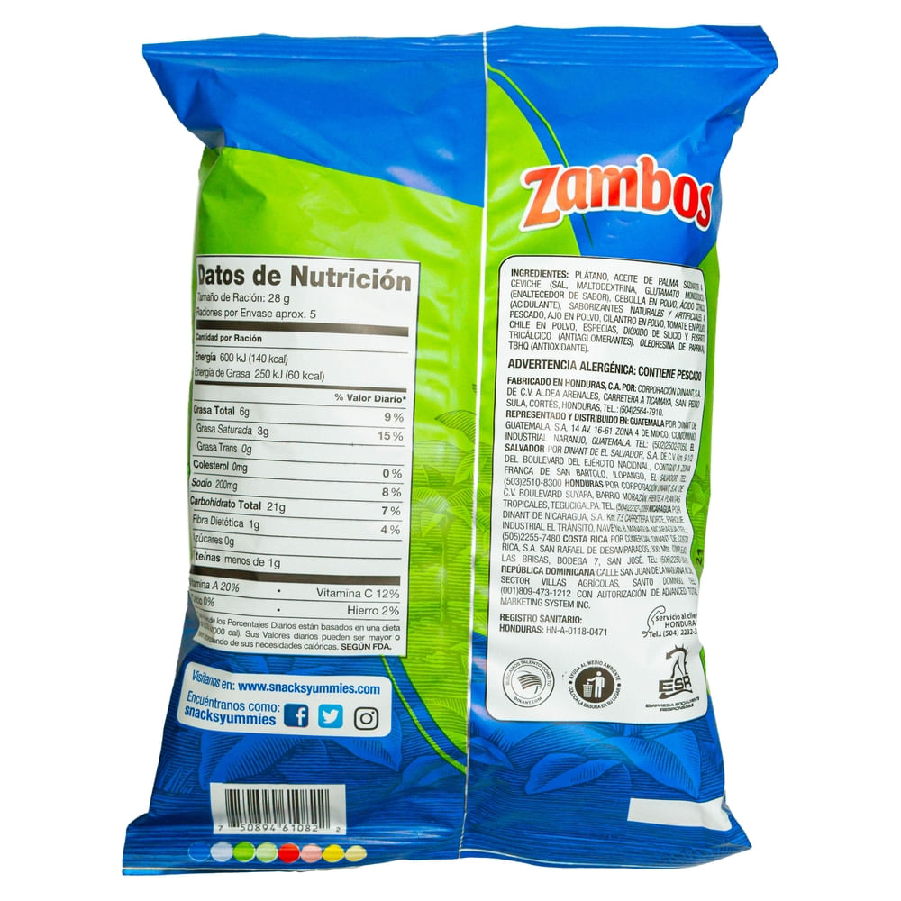 Comprar Tajada De Plátano Yummies Ceviche - 140 g | Walmart El Salvador ...