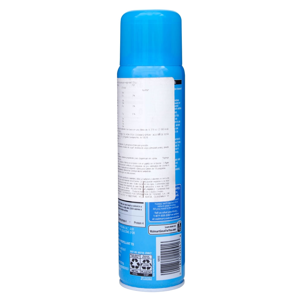 Comprar Aceite Great Value Soya Aerosol 227gr | Walmart El Salvador ...