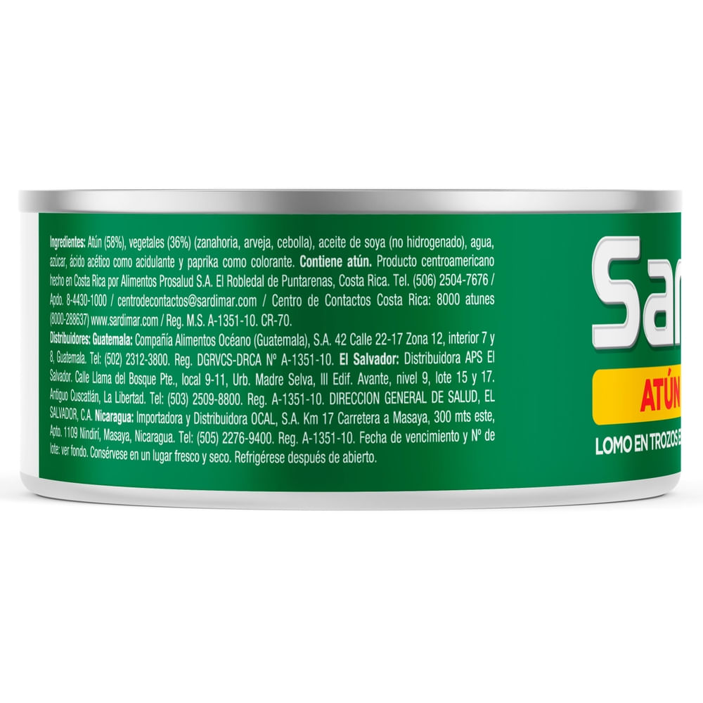 Comprar Atún Sardimar Trozos Aceite Con Vegetales - 105 g | Walmart El ...