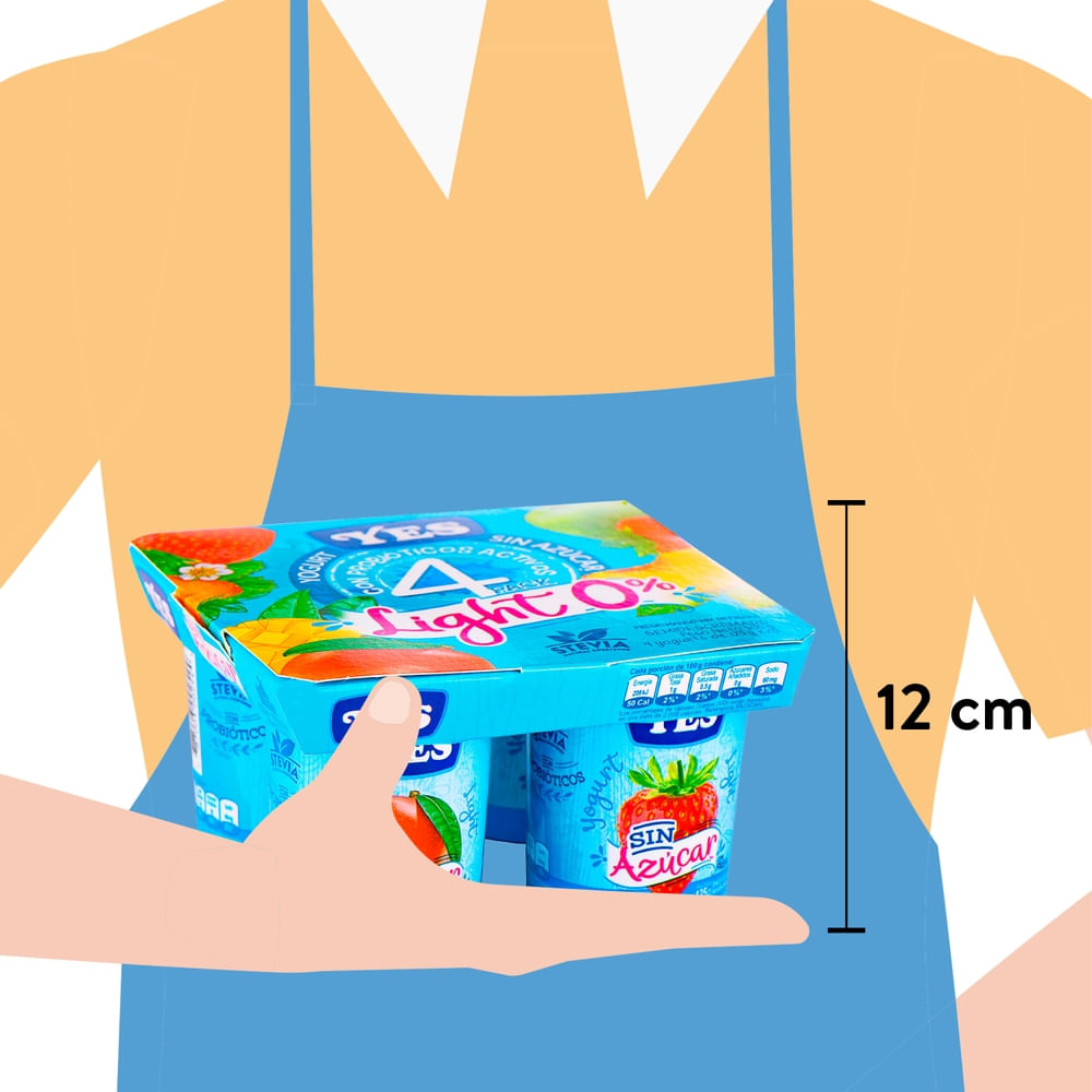 Comprar Yes Yogurt Light 4 Pack - 600 g | Walmart El Salvador - La ...