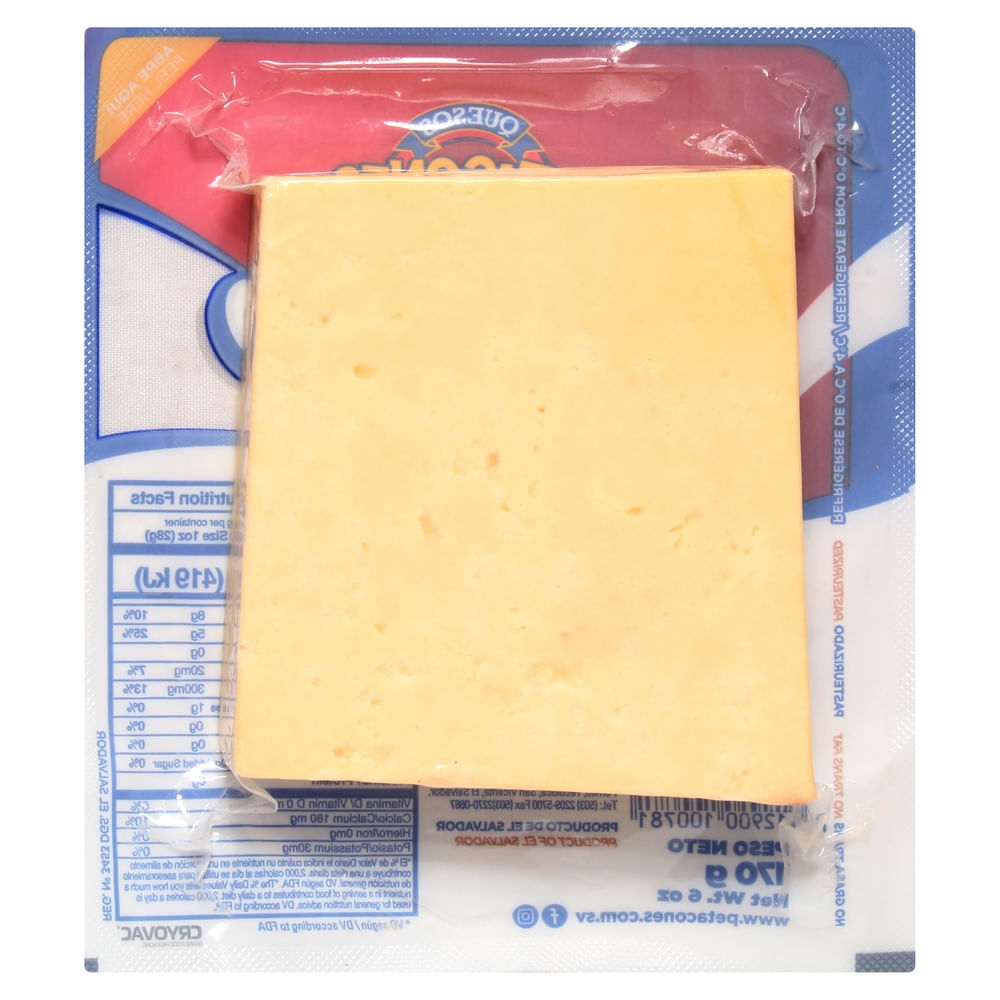 Comprar Queso Clásico Petacones Semiduro Madurado - 170 g | Walmart El ...