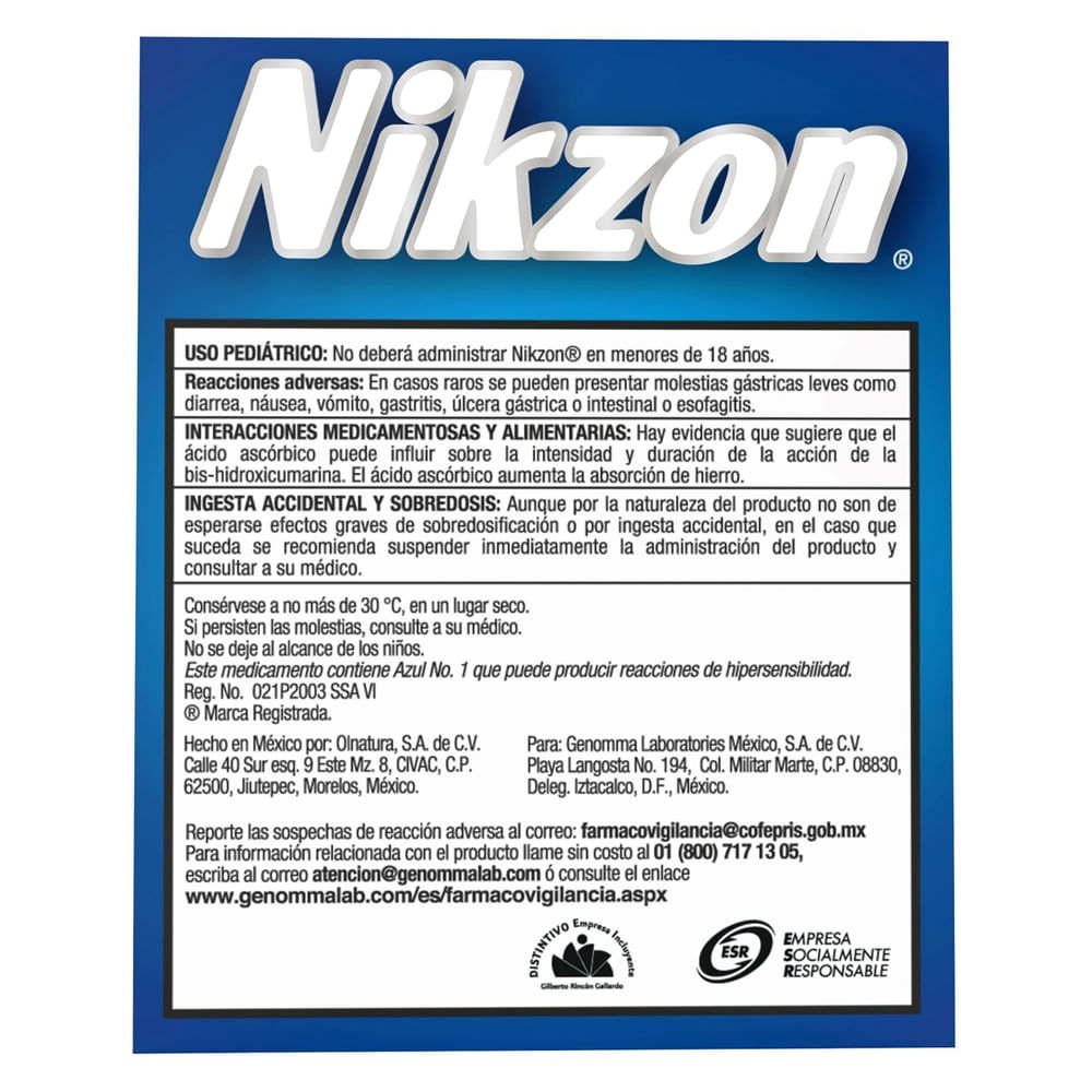 Comprar Nikzon para hemorroides- 40 tabletas | Walmart El Salvador - La ...
