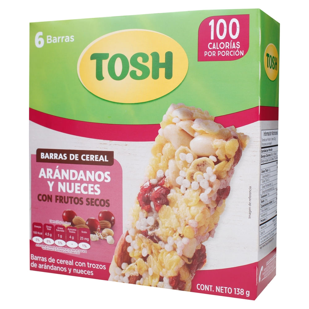 Comprar Barra Tosh Arándanos y Nueces - 138 g | Walmart San Salvador ...