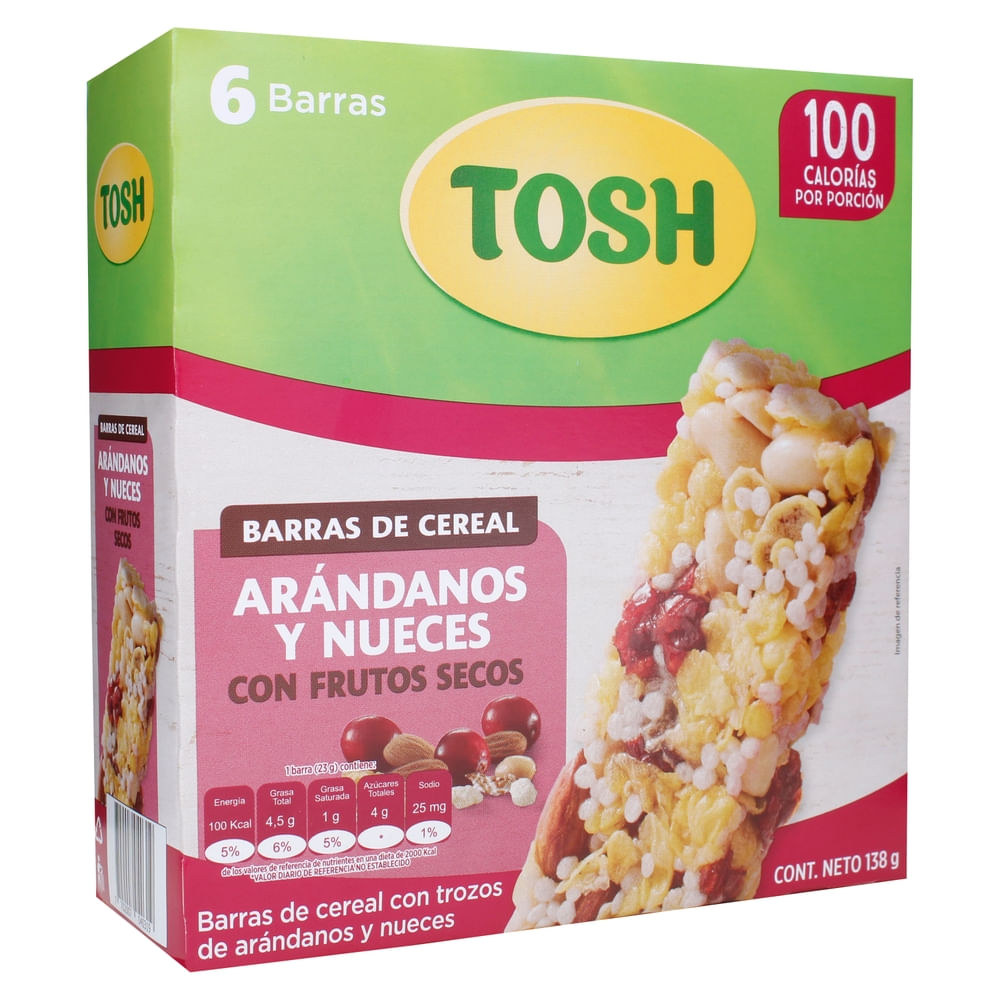 Comprar Barra Tosh Arándanos y Nueces - 138 g | Walmart San Salvador ...