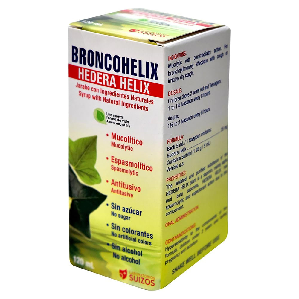 Comprar Jarabe Broncohelix Laboratorios Suizosx 120 ml | Walmart El ...