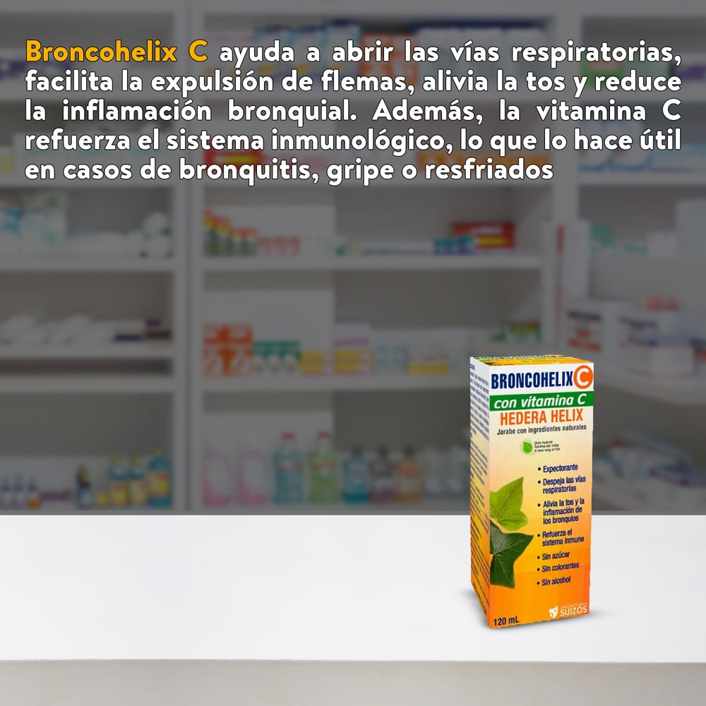 Comprar Jarabe Broncohelix C Laboratorios Suizos 120 ml | Walmart El ...